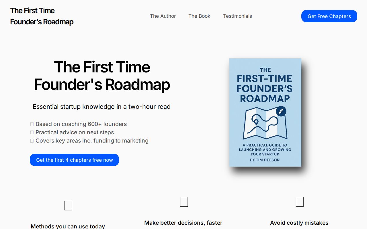 The First Time Founders Roadmap